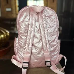 Helene Grace | Bags | Hello Kitty Pink Quilted Backpack With Gold ...